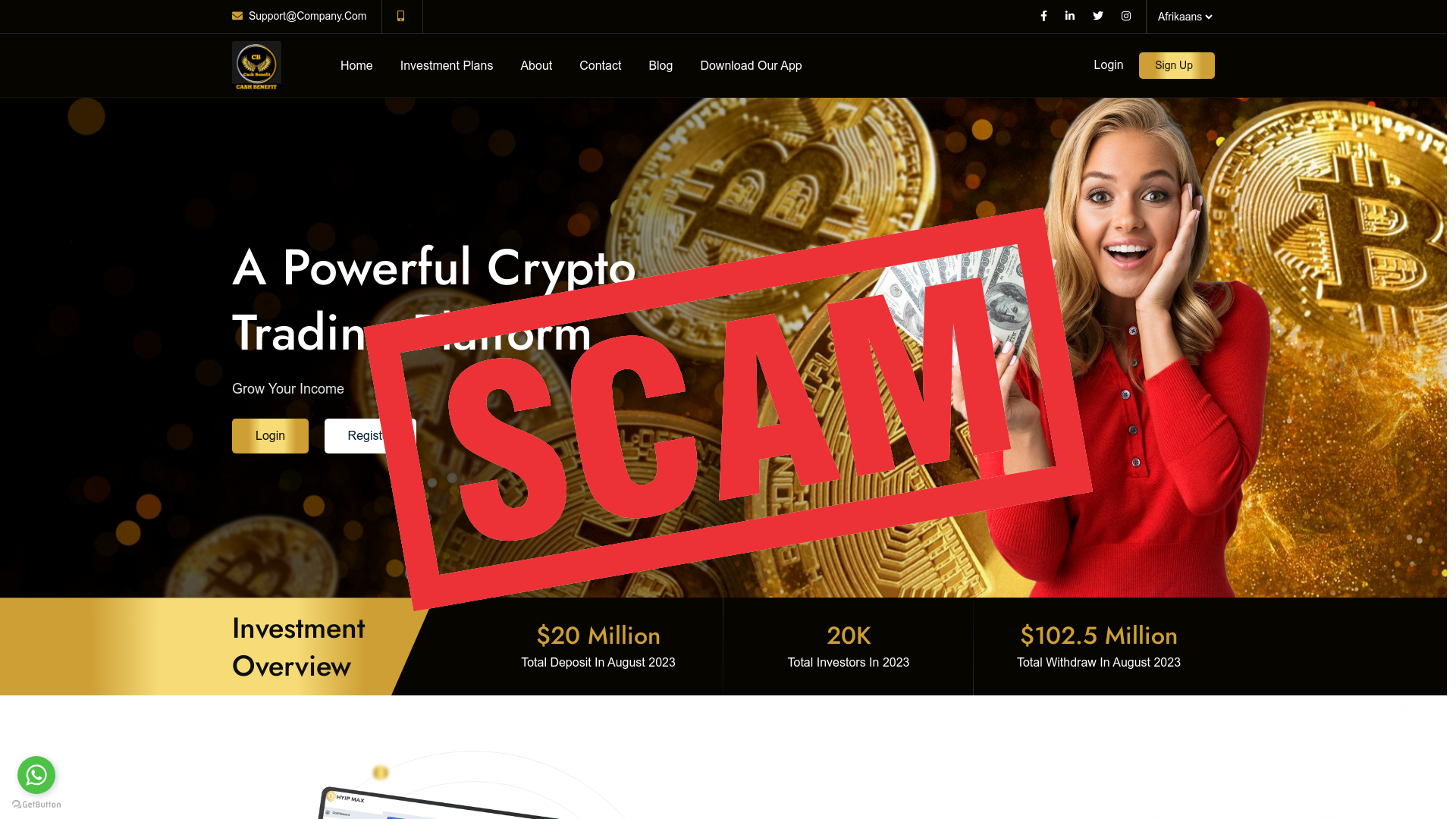 Cash-benefit.online is a SCAM!
