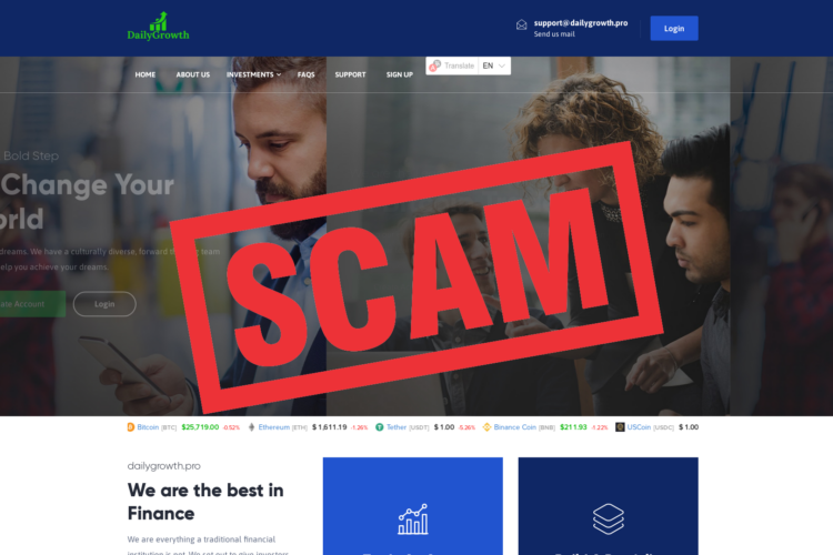 Dailygrowth.pro is a SCAM!