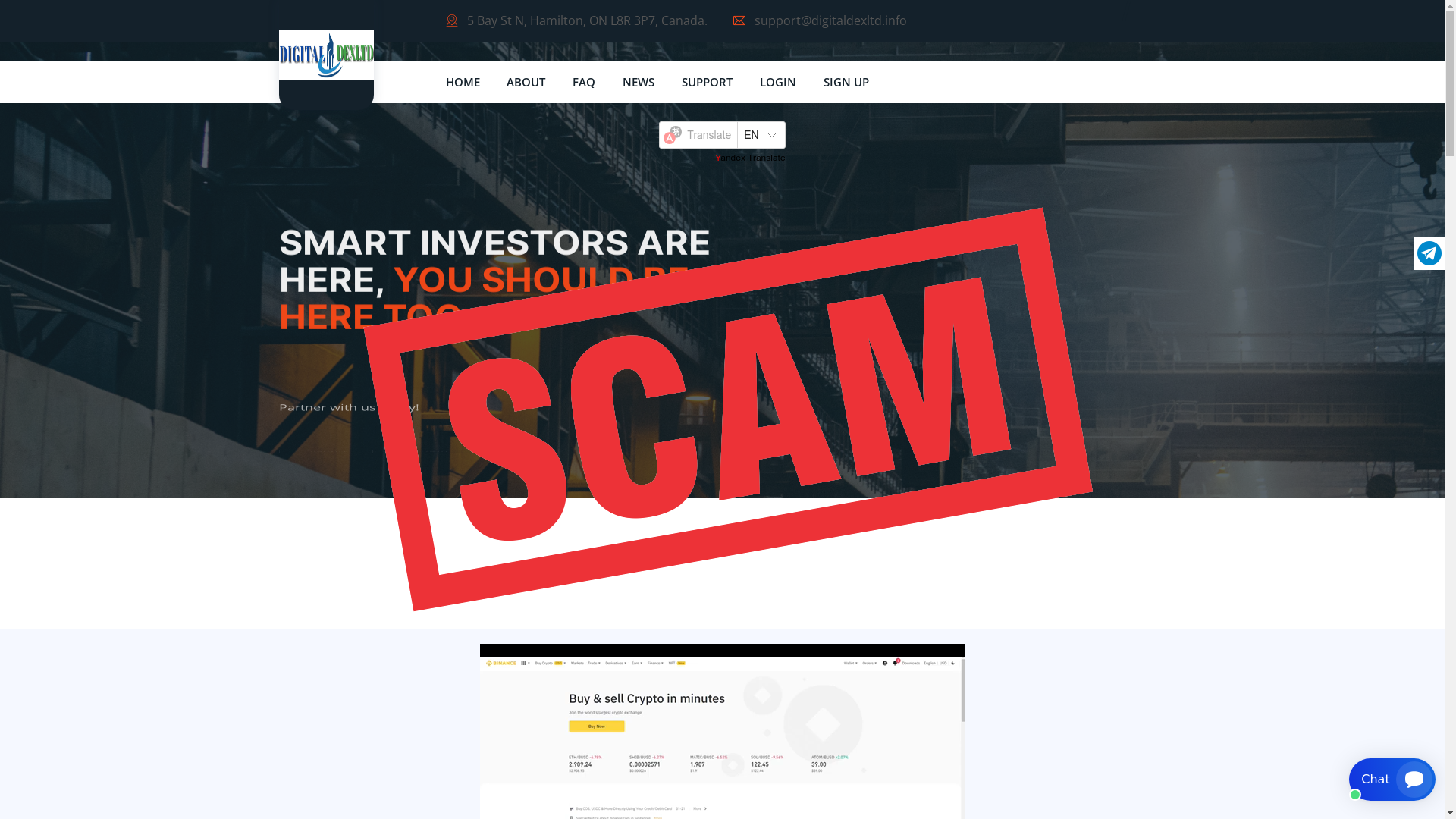 Digitaldexltd.info is a SCAM!