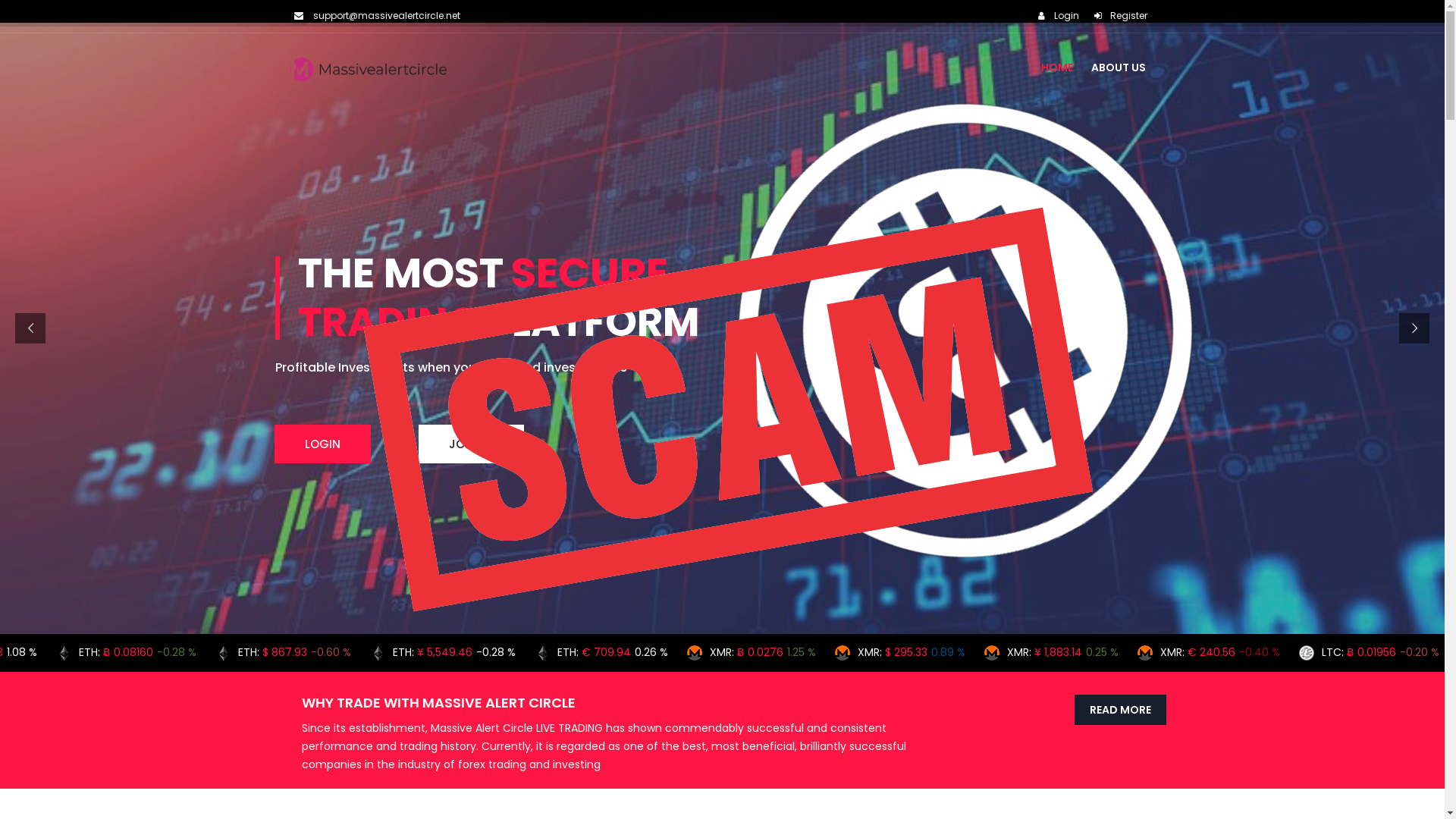 Massivealertcircle.net is a SCAM!