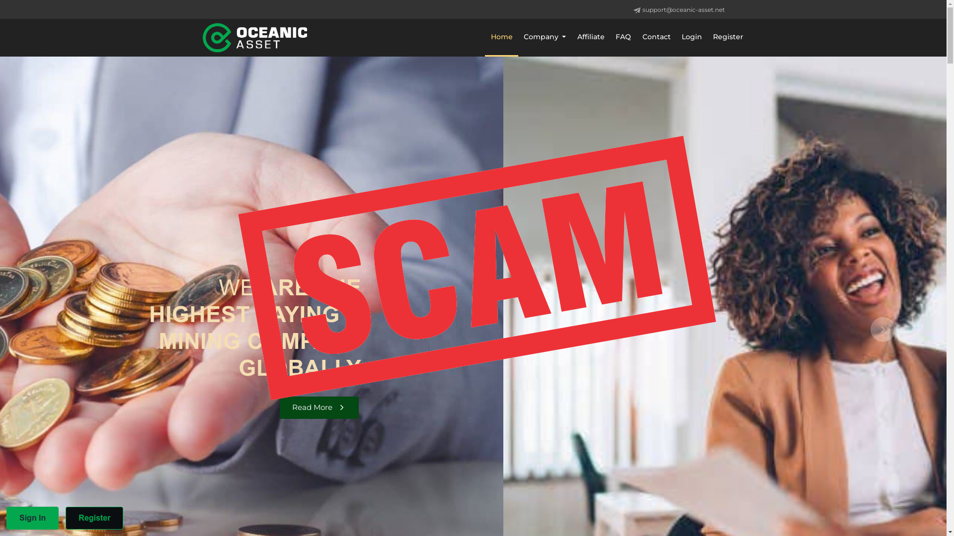 Oceanic-asset.net is a SCAM!