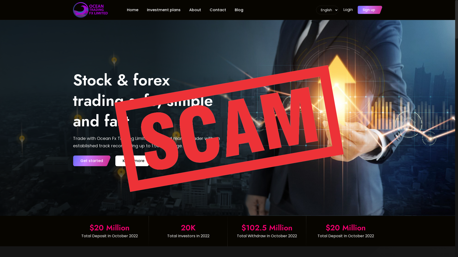 Oceantradingltd.com is a SCAM!