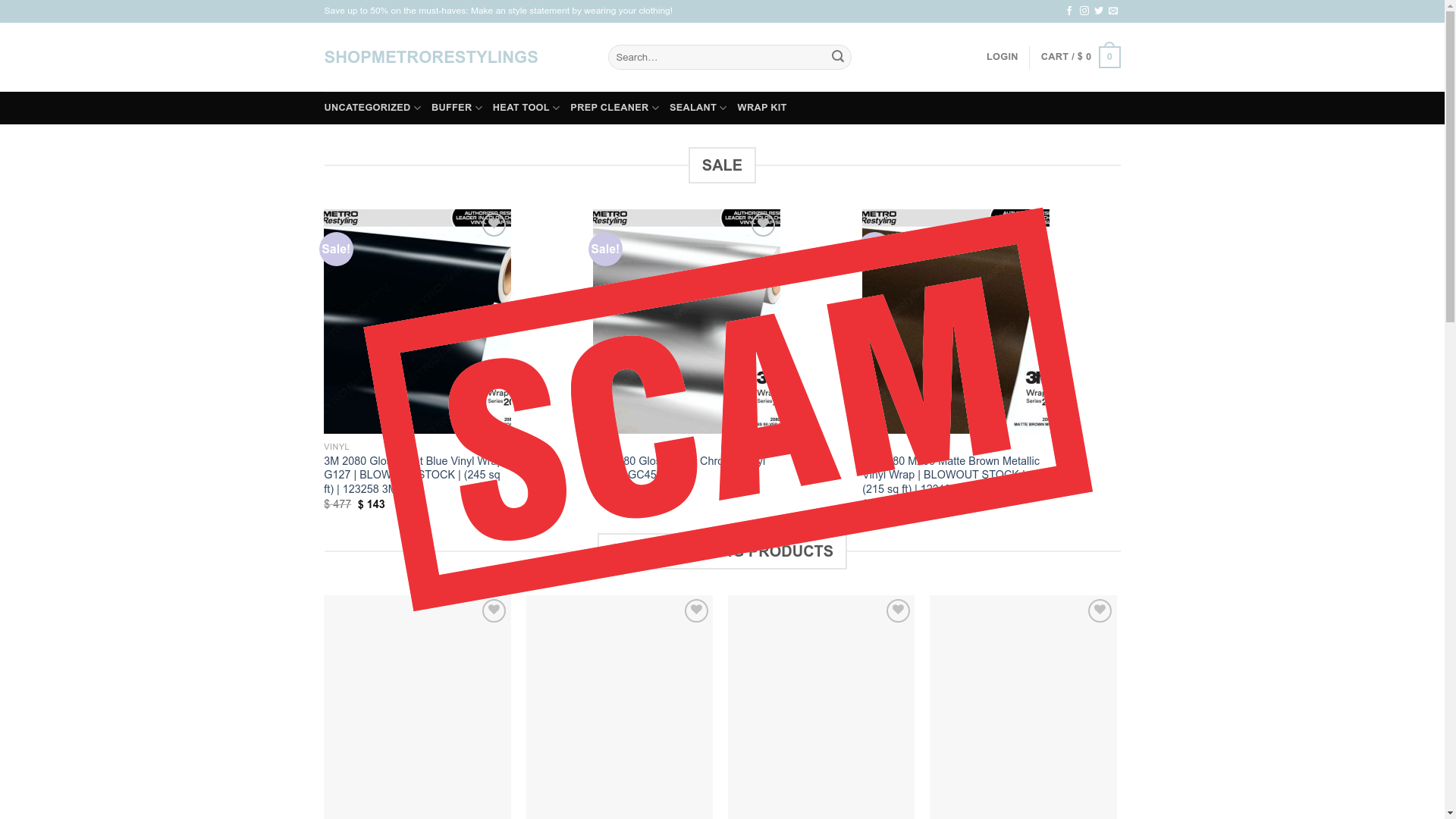 Shopmetrorestylings.shop is a SCAM!