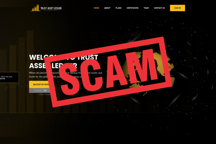 Trustassetledger.com is a SCAM!