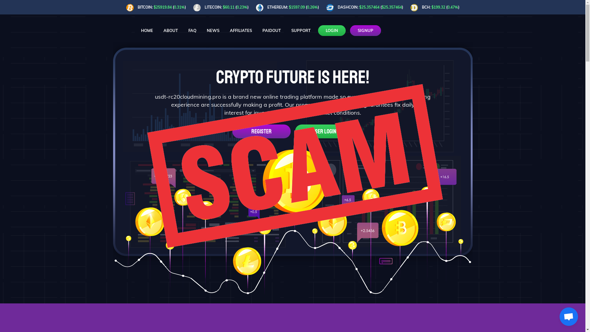 Usdt-rc20cloudmining.pro is a SCAM!