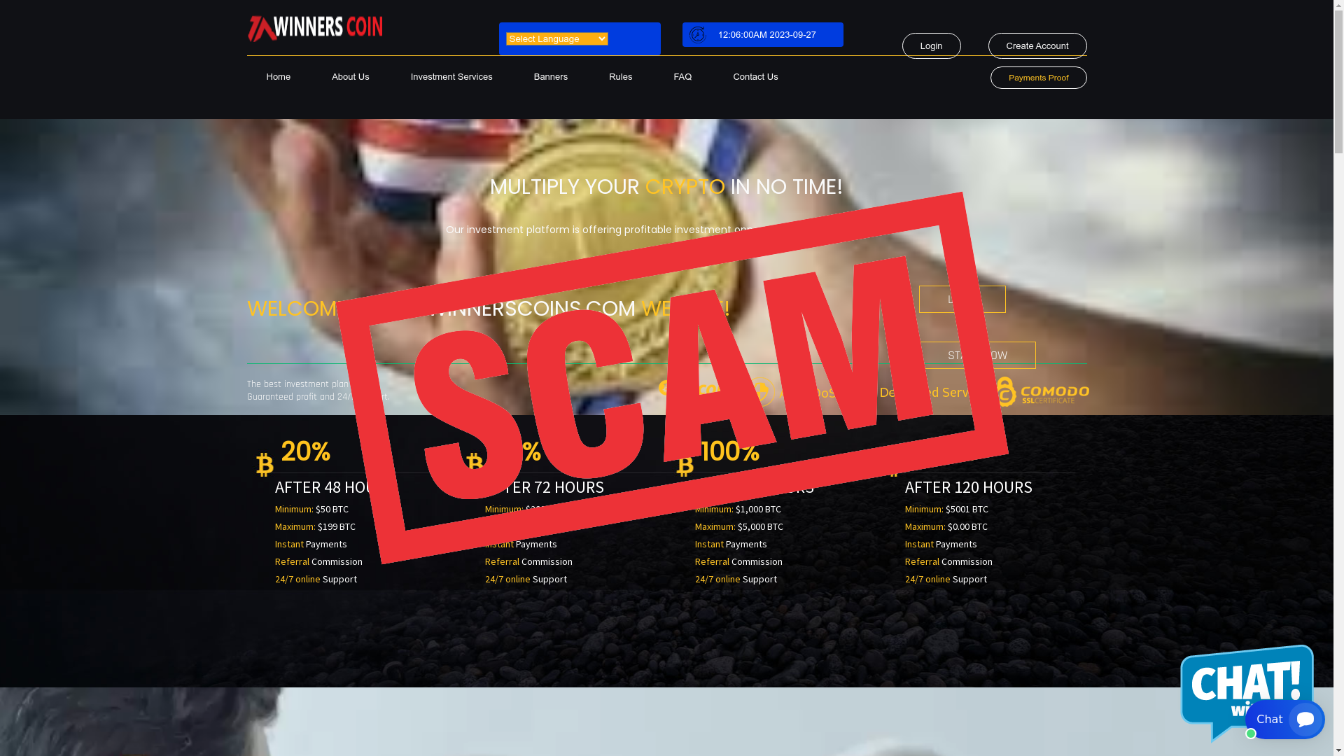 Winnerscoins.com is a SCAM!