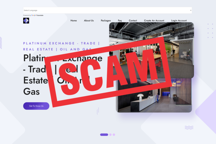 Platinumexchange.online is a SCAM!