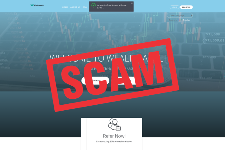 Wealth-assets.online is a SCAM!