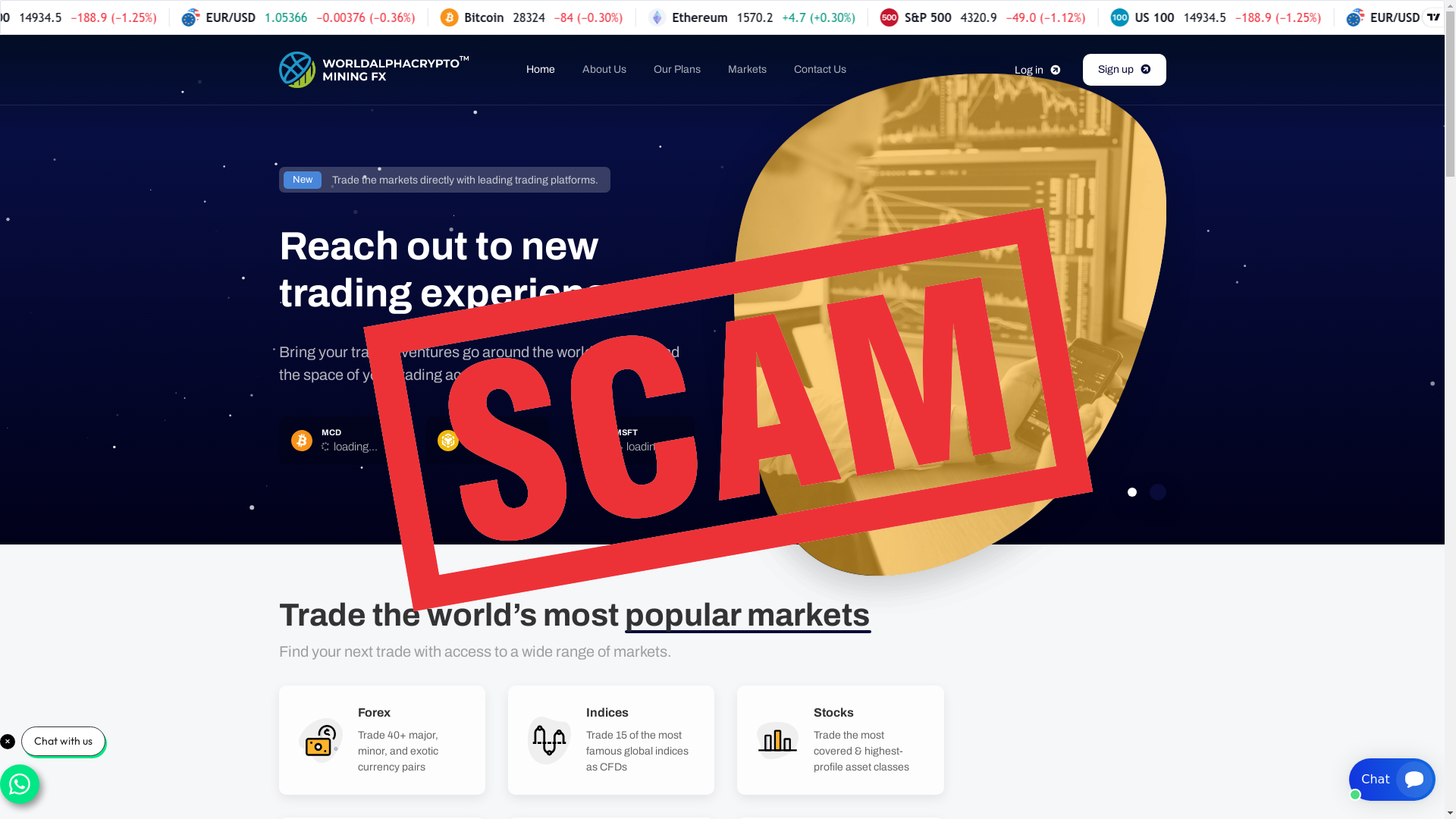 Worldalphacryptominingfx.online is a SCAM!