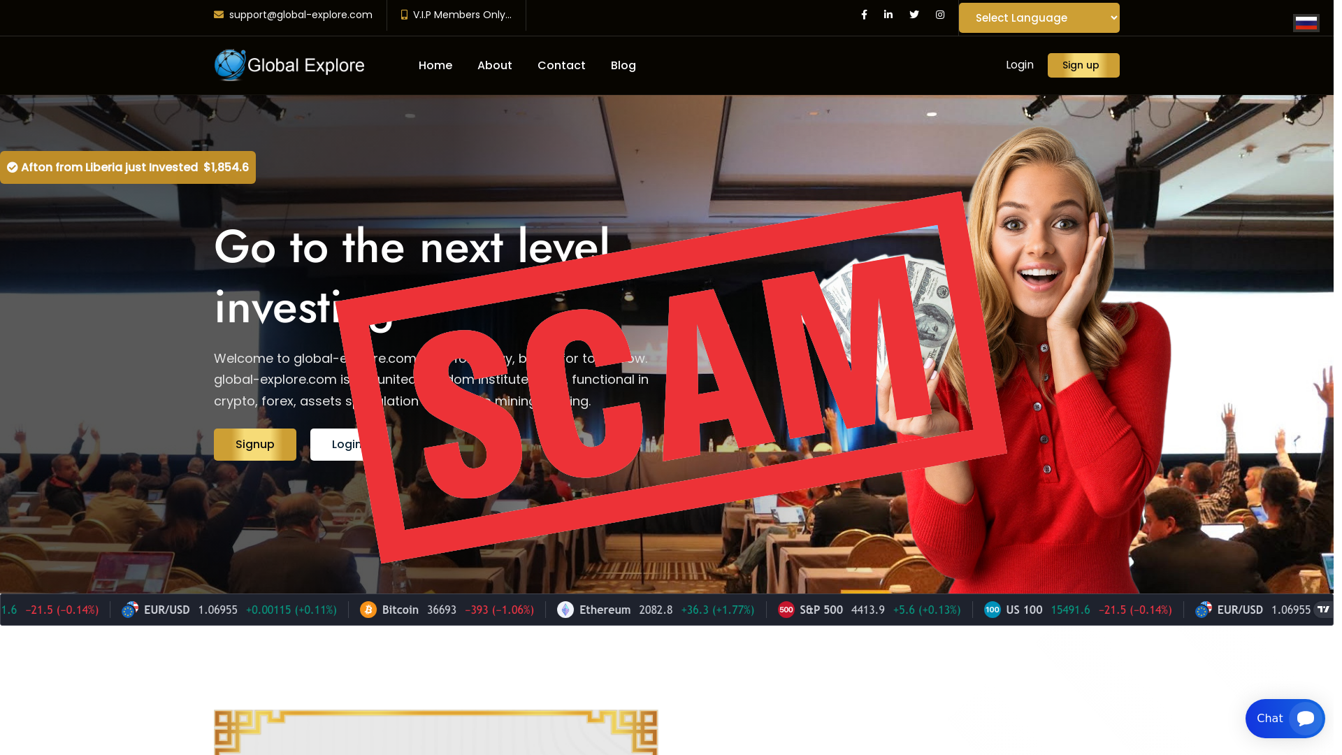 Global-explore.com is a SCAM!