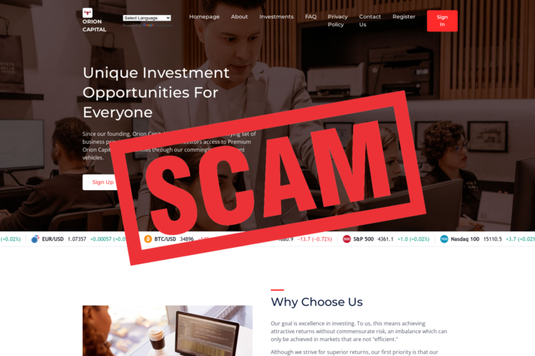 Orion-cap.org is a SCAM!