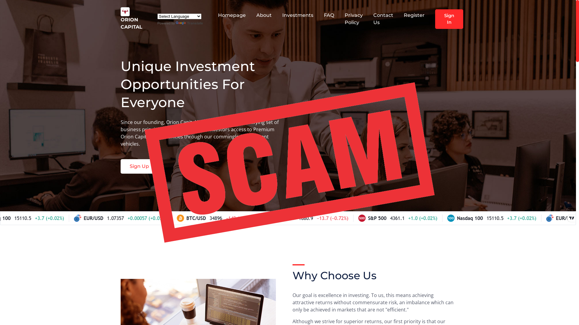 Orion-cap.org is a SCAM!