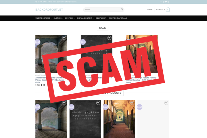 Backdropoutlet.shop is a SCAM!