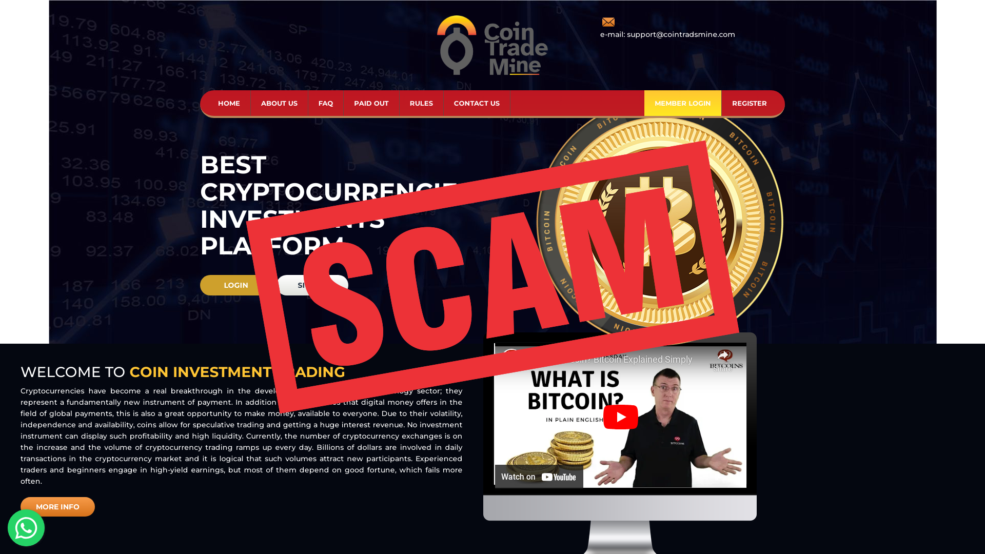 Cointradsmine.com is a SCAM!
