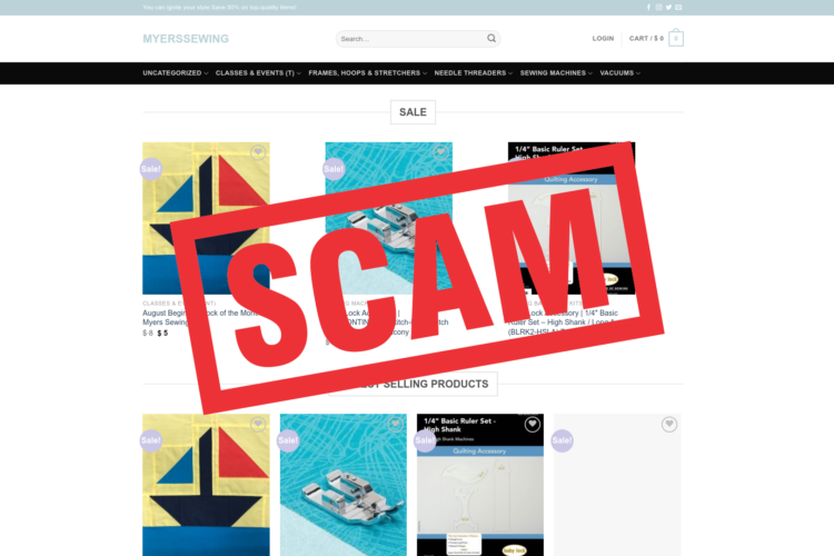 Myerssewing.shop is a SCAM!