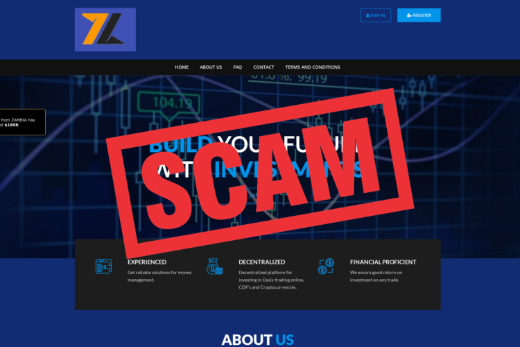 Oasis-trading.online is a SCAM!