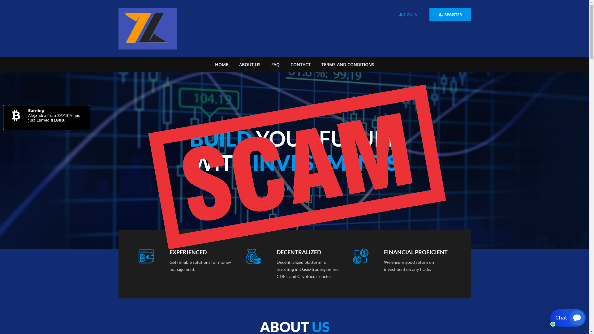 Oasis-trading.online is a SCAM!