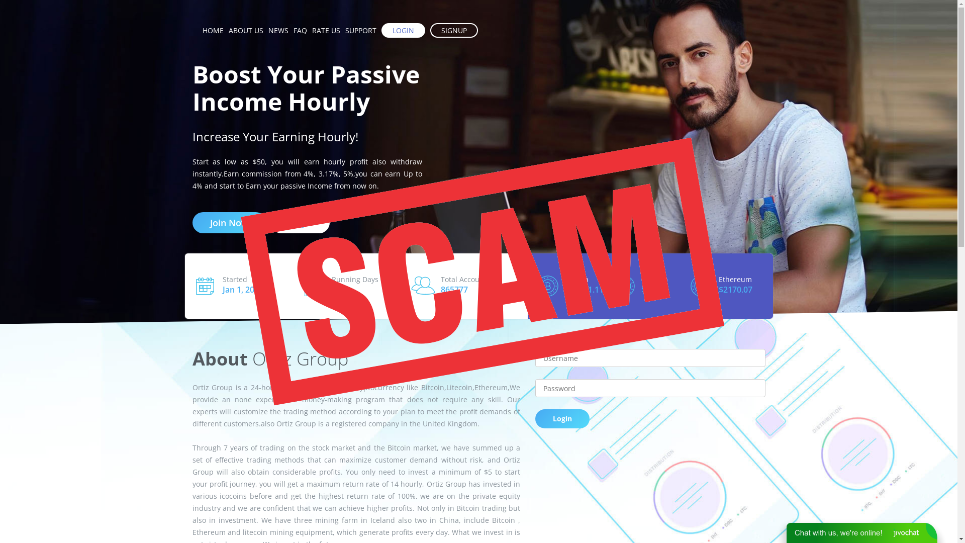 Ortizgroup.biz is a SCAM!