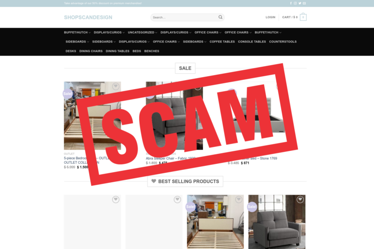 Shopscandesign.shop is a SCAM!