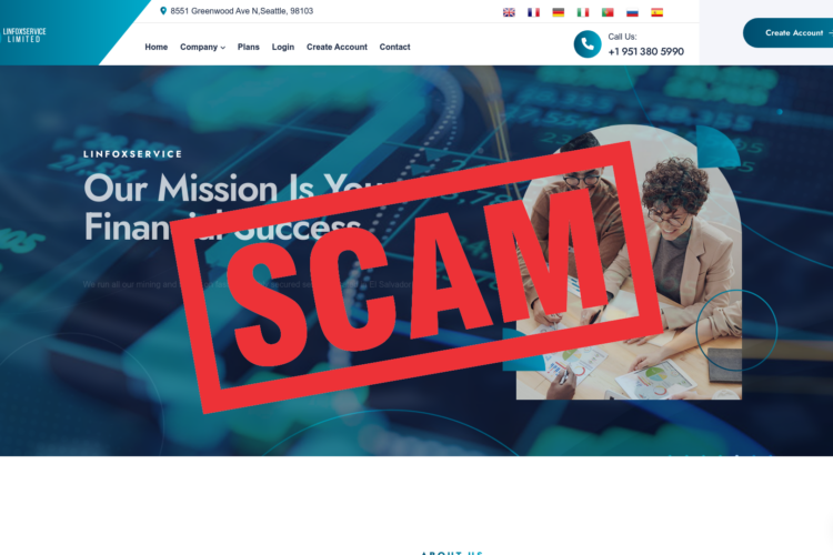 Linfoxservicelimited.com is a SCAM!