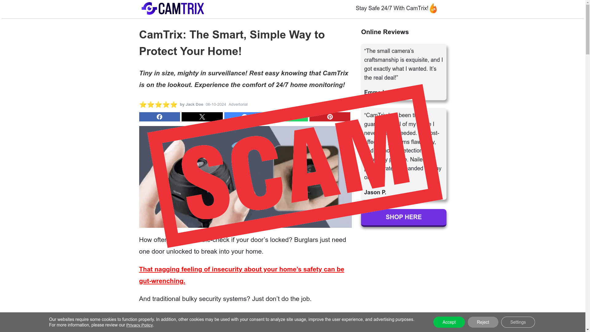 Camtrix.shop is a SCAM!