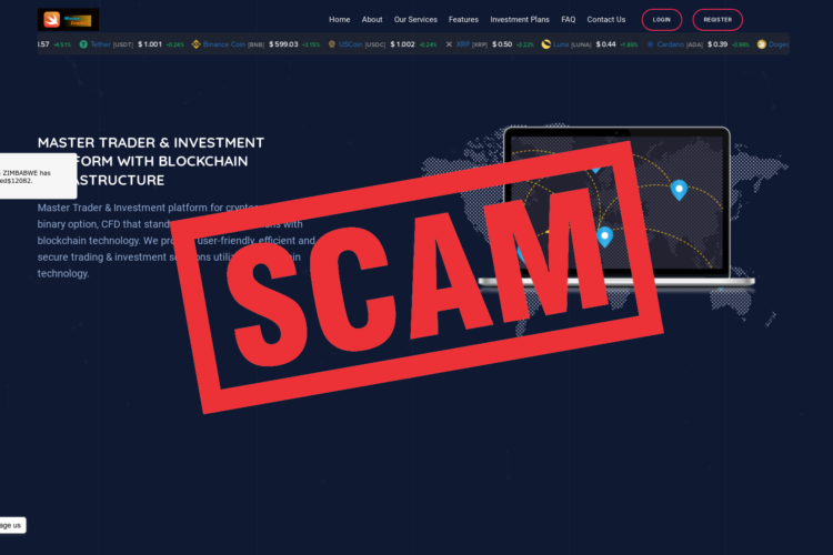 Mastertrana.live is a SCAM!