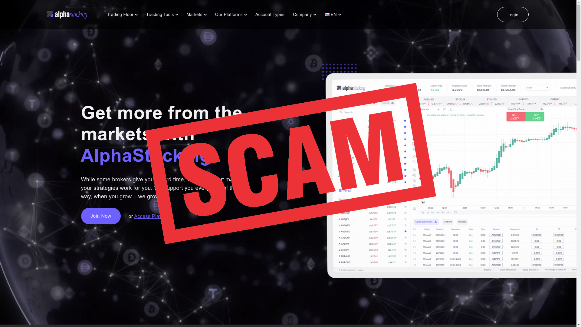Alphastocking.com is a SCAM!