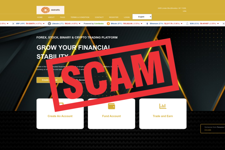 Astrofx.site is a SCAM!
