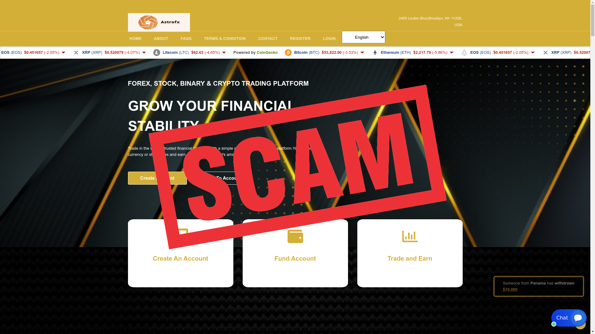 Astrofx.site is a SCAM!