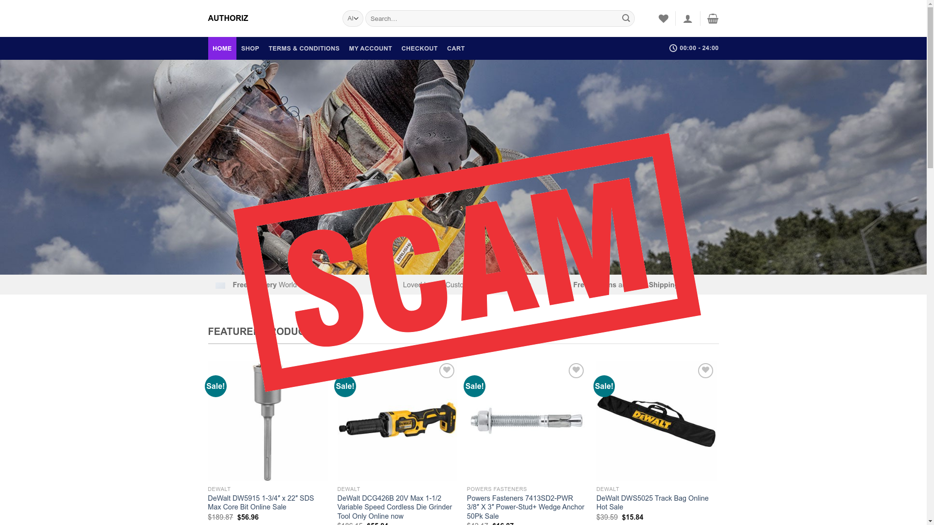 Authorizedtooloutletr.shop is a SCAM!