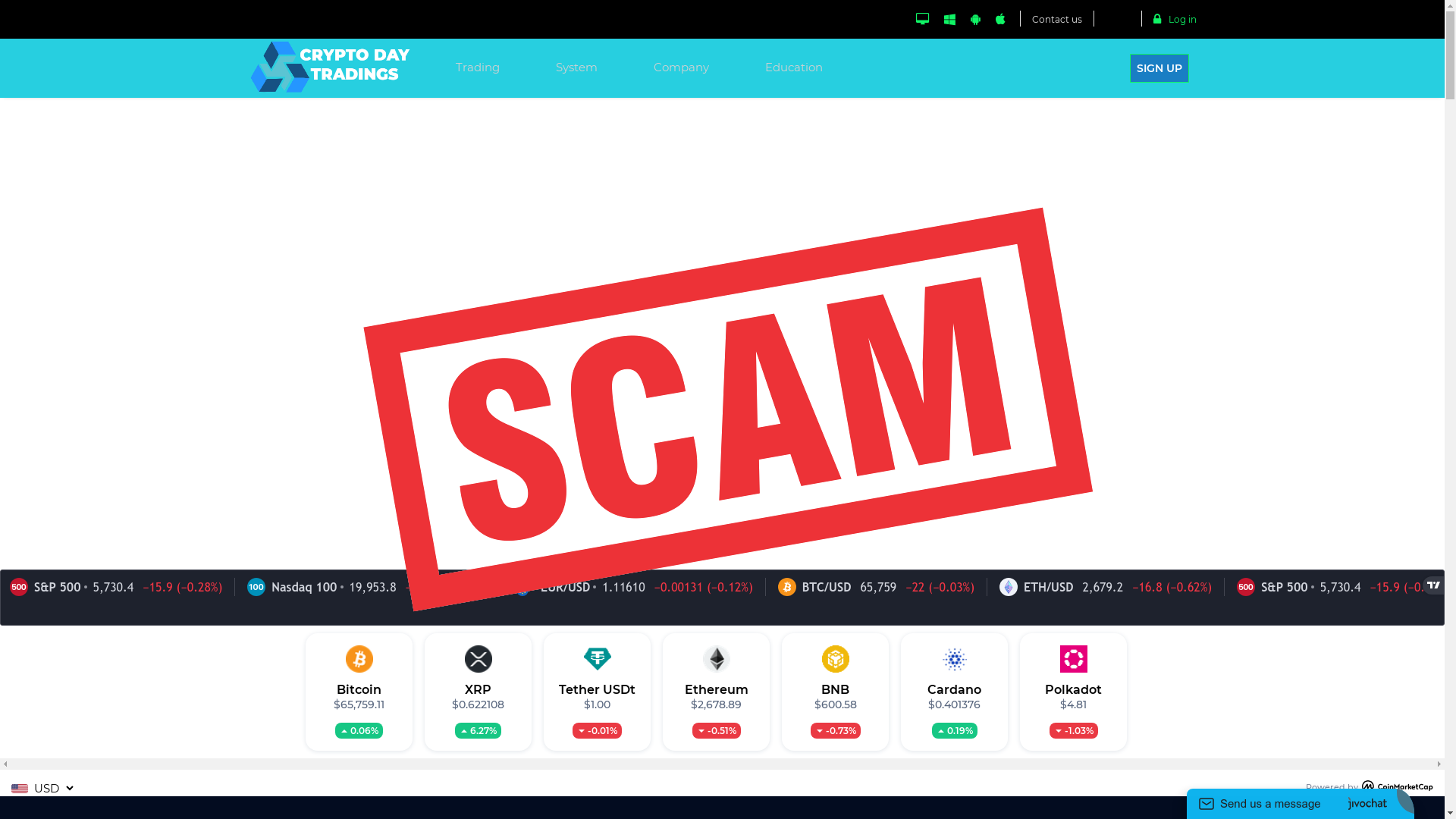 Cryptodaytrades.pro is a SCAM!