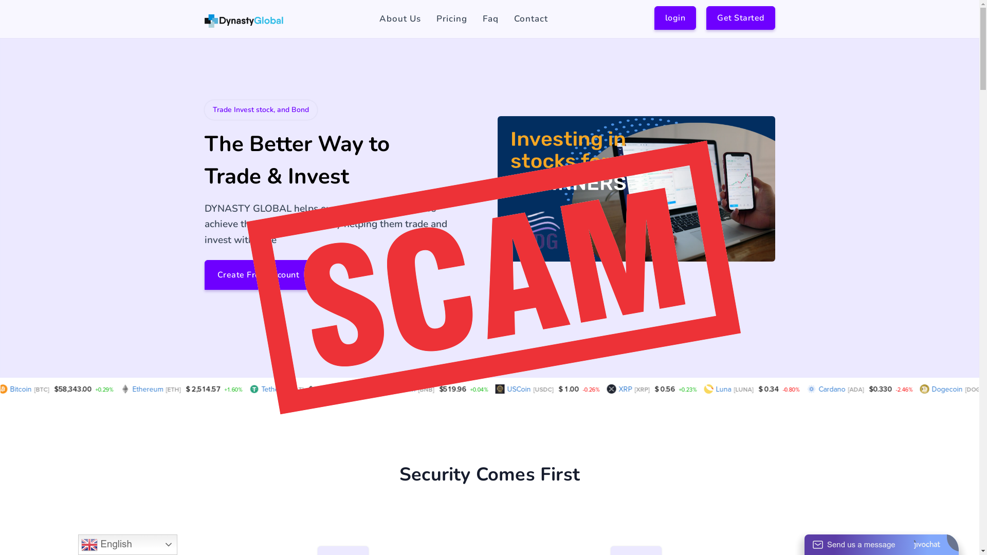 Dynastyglobal.pro is a SCAM!
