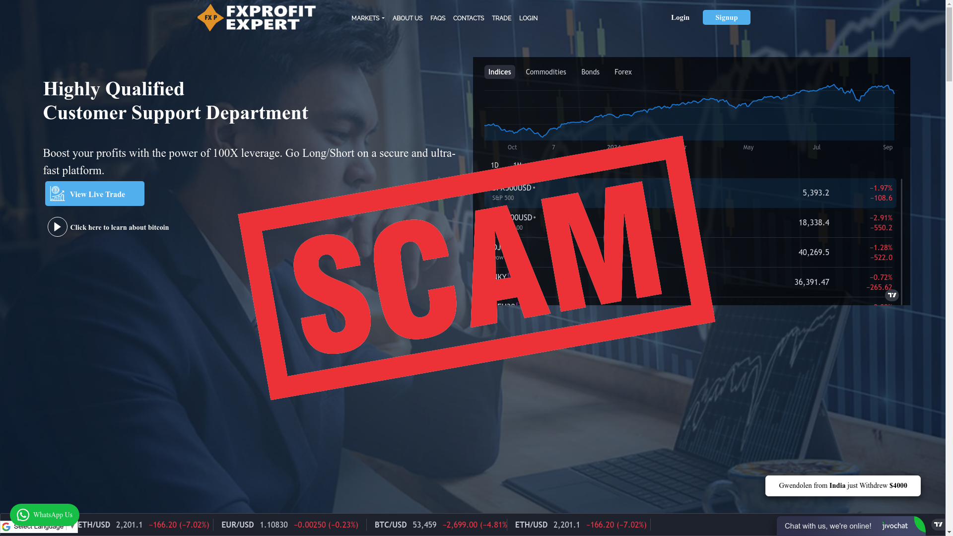 Fxprofexpert.live is a SCAM!