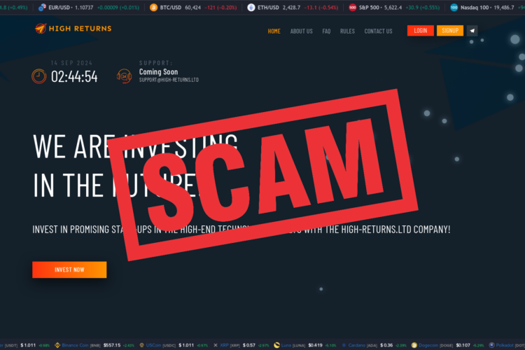 High-returns.ltd is a SCAM!