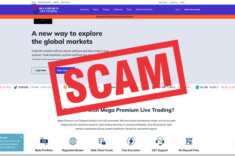 Megapremiumlivetrading.org is a SCAM!