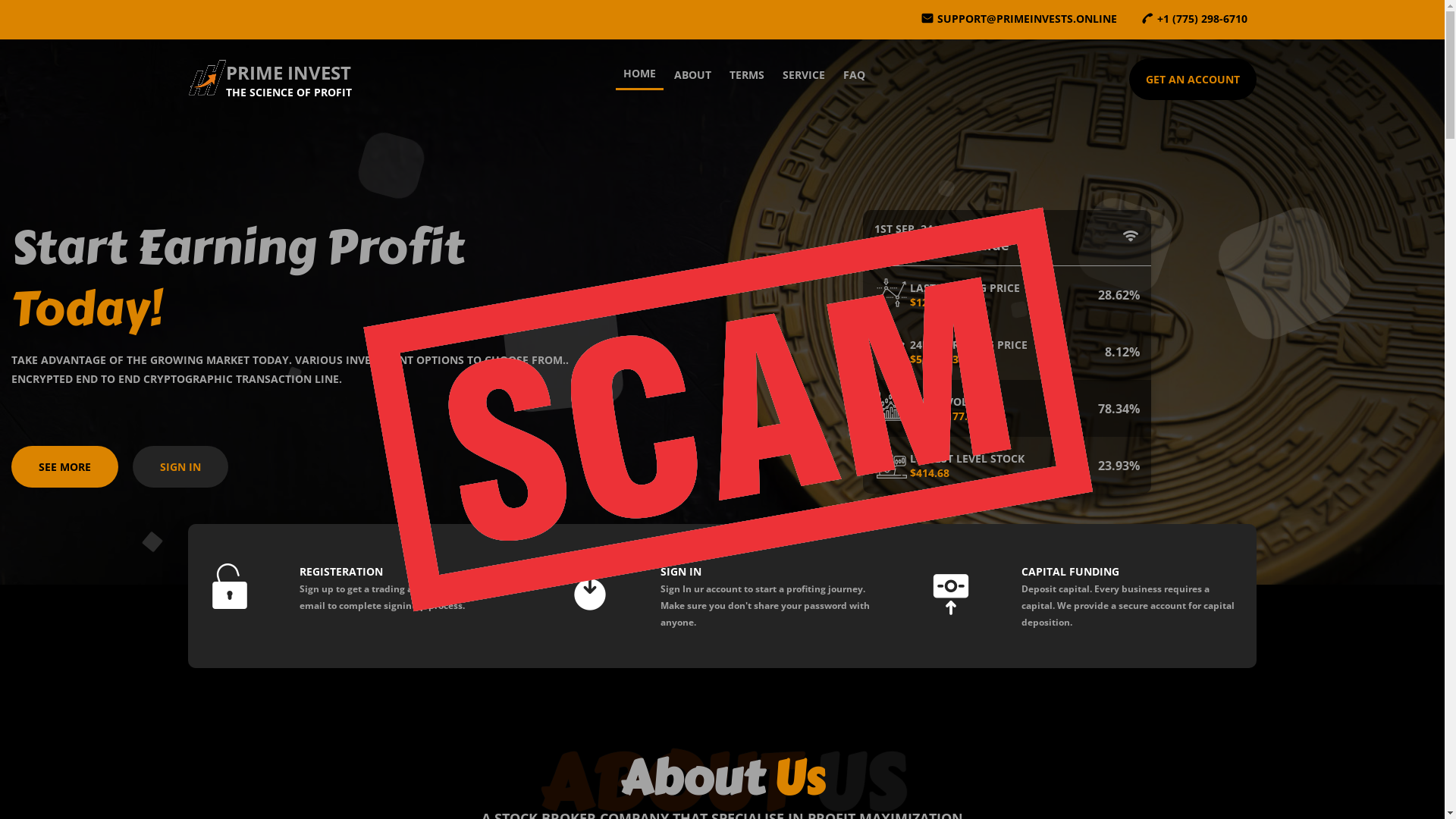 Primeinvests.online is a SCAM!