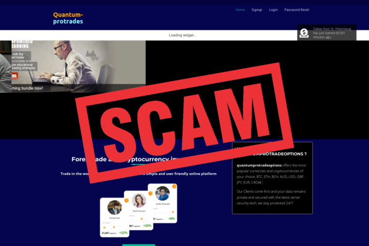 Quantumprotradeoptions.online is a SCAM!