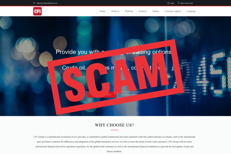 Cflgrouplimited.com is a SCAM!