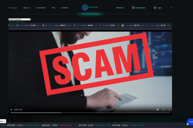 Crypticwaves.live is a SCAM!