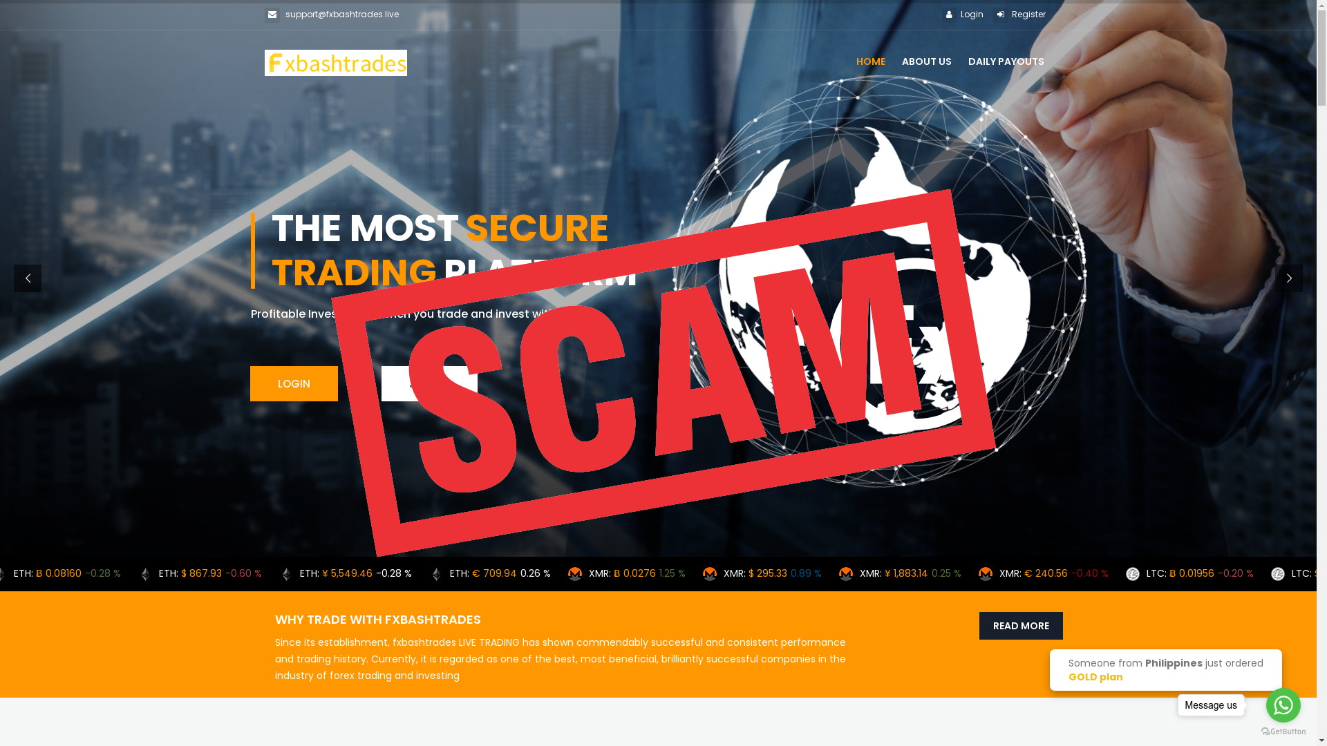 Fxbashtrades.live is a SCAM!