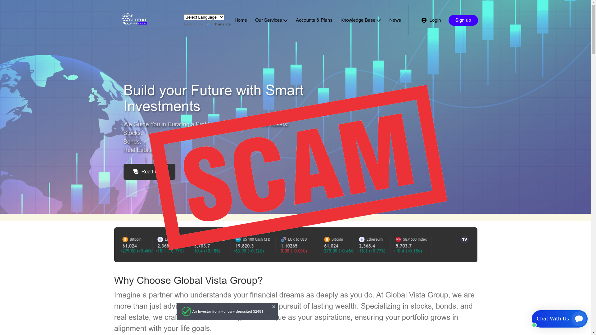 Globalvistagroup.com is a SCAM!