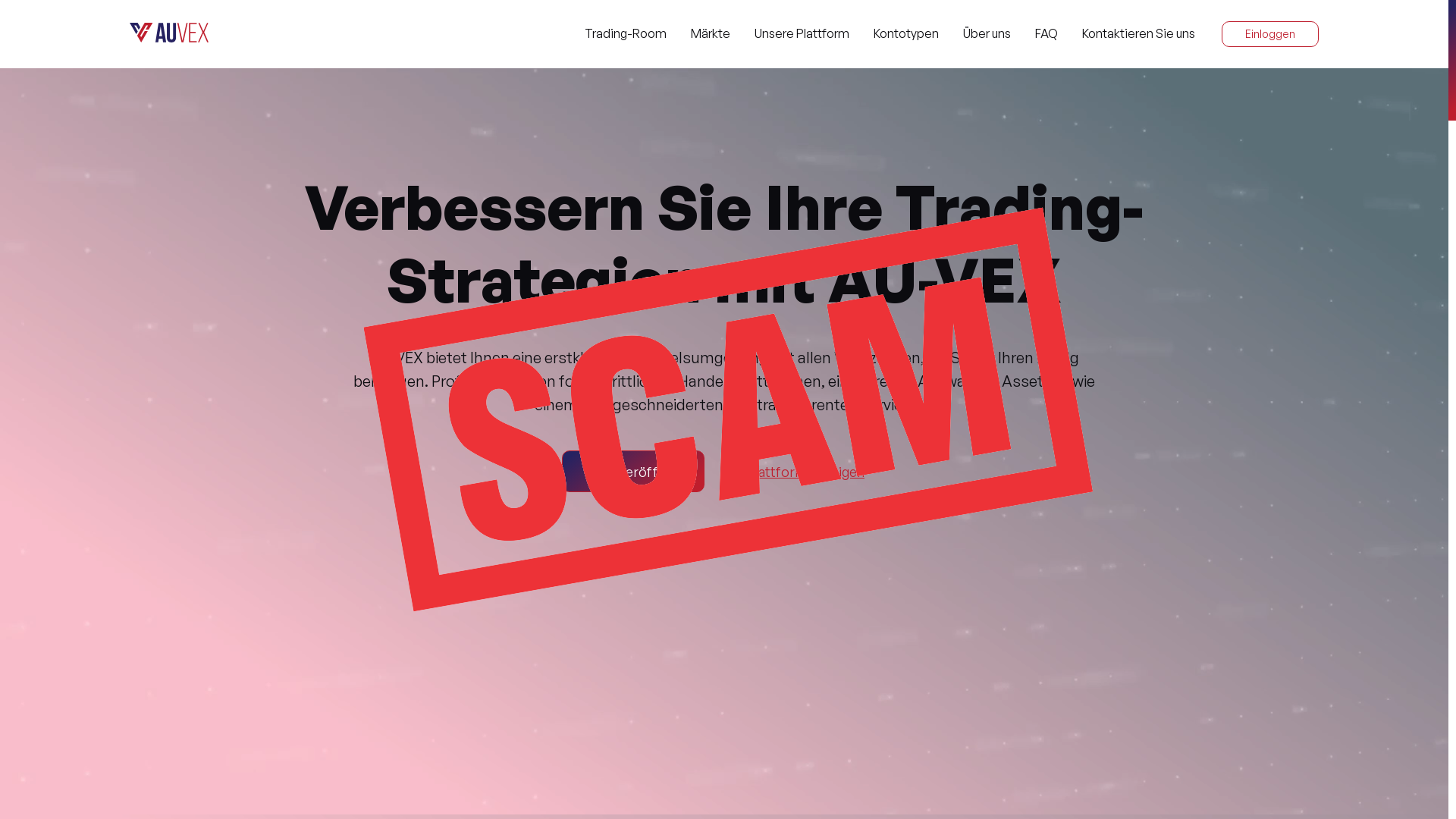 Au-vex.com is a SCAM!