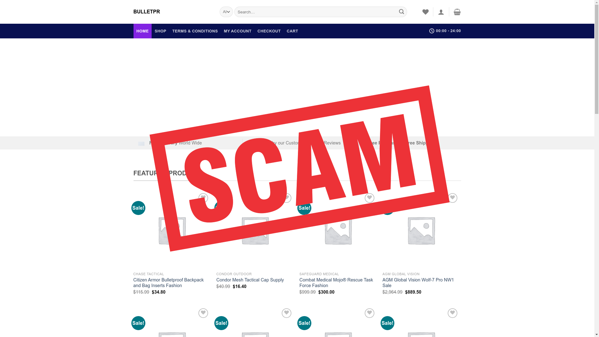 Bulletproofzoneui.shop is a SCAM!