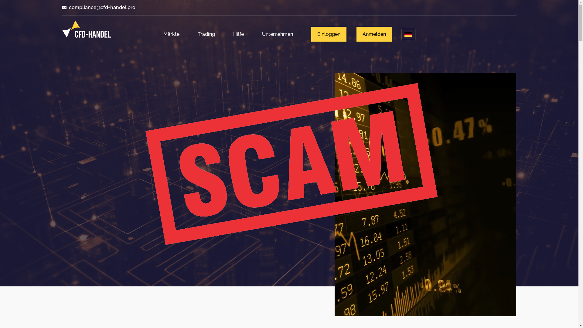 Cfd-handel.pro is a SCAM!