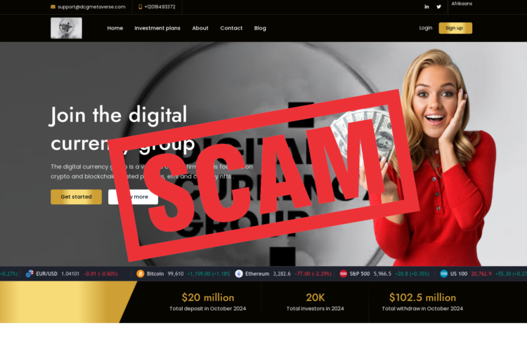 Dcgmetaverse.com is a SCAM!