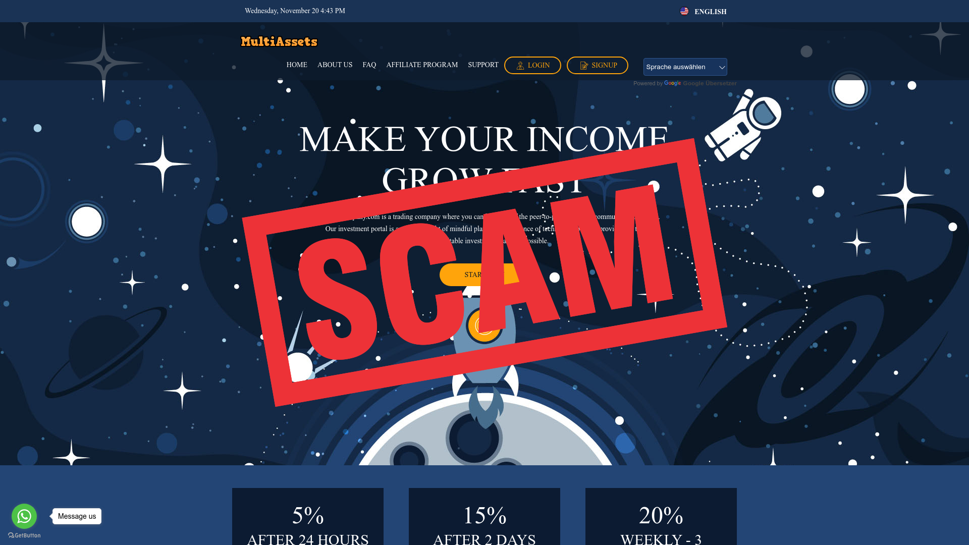 Multiassetscompany.com is a SCAM!