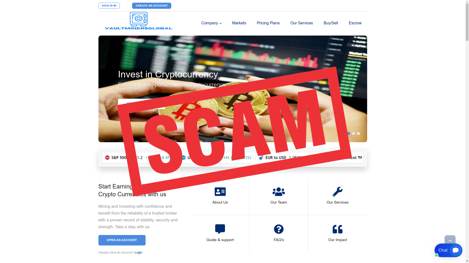 Vaultminersglobal.com is a SCAM!