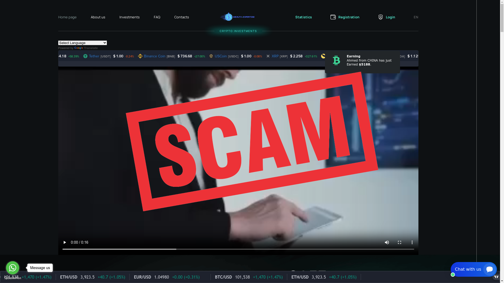 Wealthexpertise.live is a SCAM!