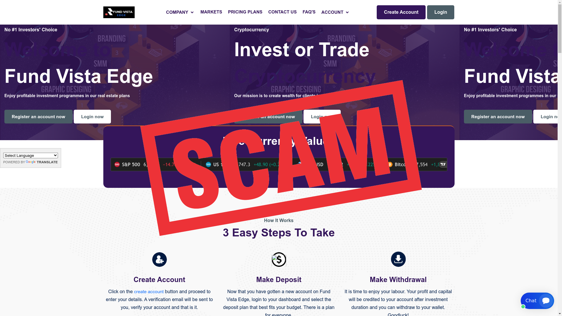 Fundvistaedge.org is a SCAM!